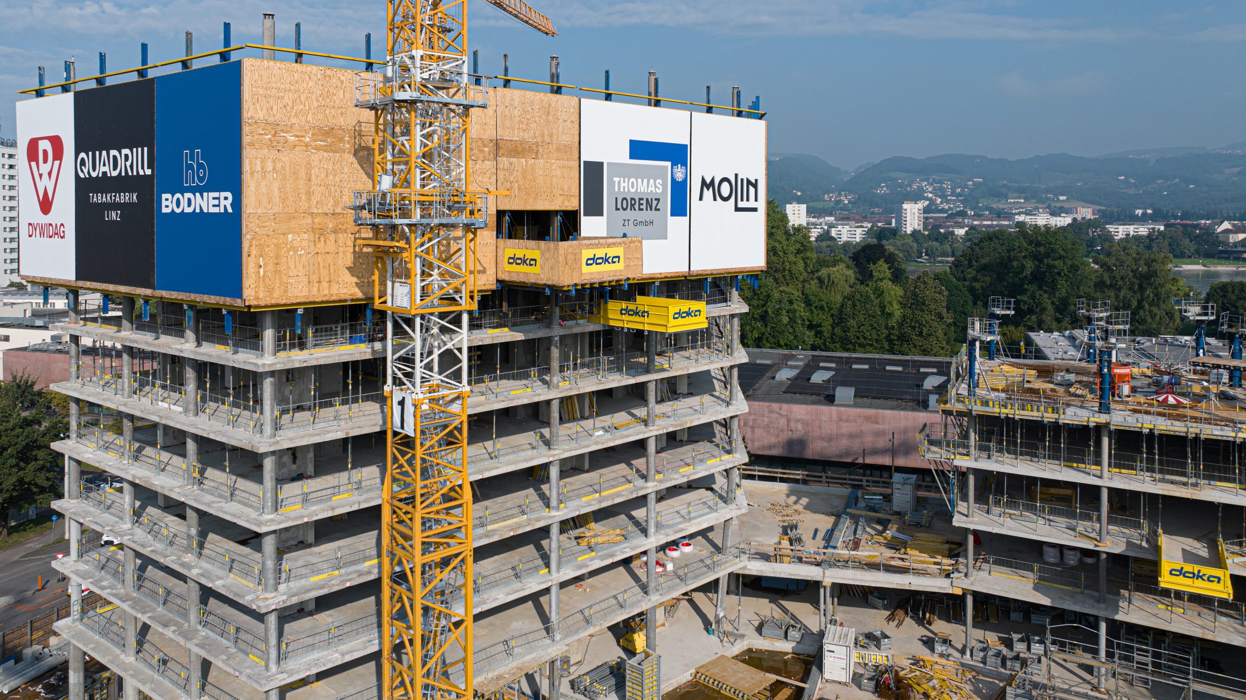 QUADRILL Tower – Ein Wahrzeichen für Linz - DOKA Blog